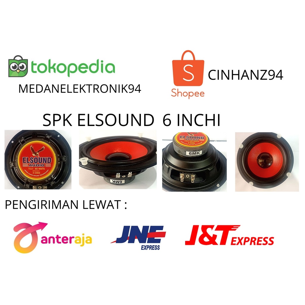 Jual SPEAKER ELSOUND 6 INCH WOOFER ORIGINAL ELSOUND | Shopee Indonesia