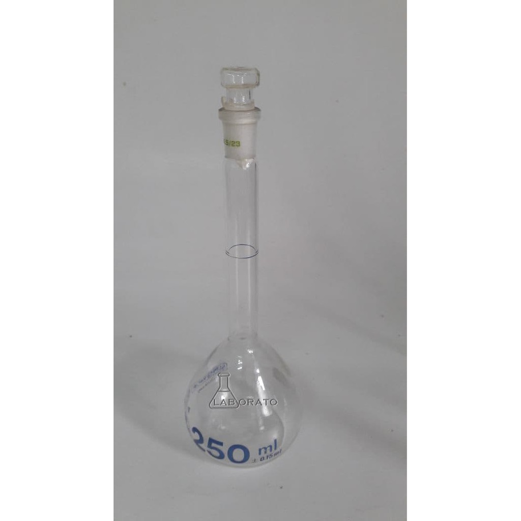 Jual LABU UKUR KACA 250ML / LABU VOLUMETRI / LABU KIMIA / LABU KACA ...