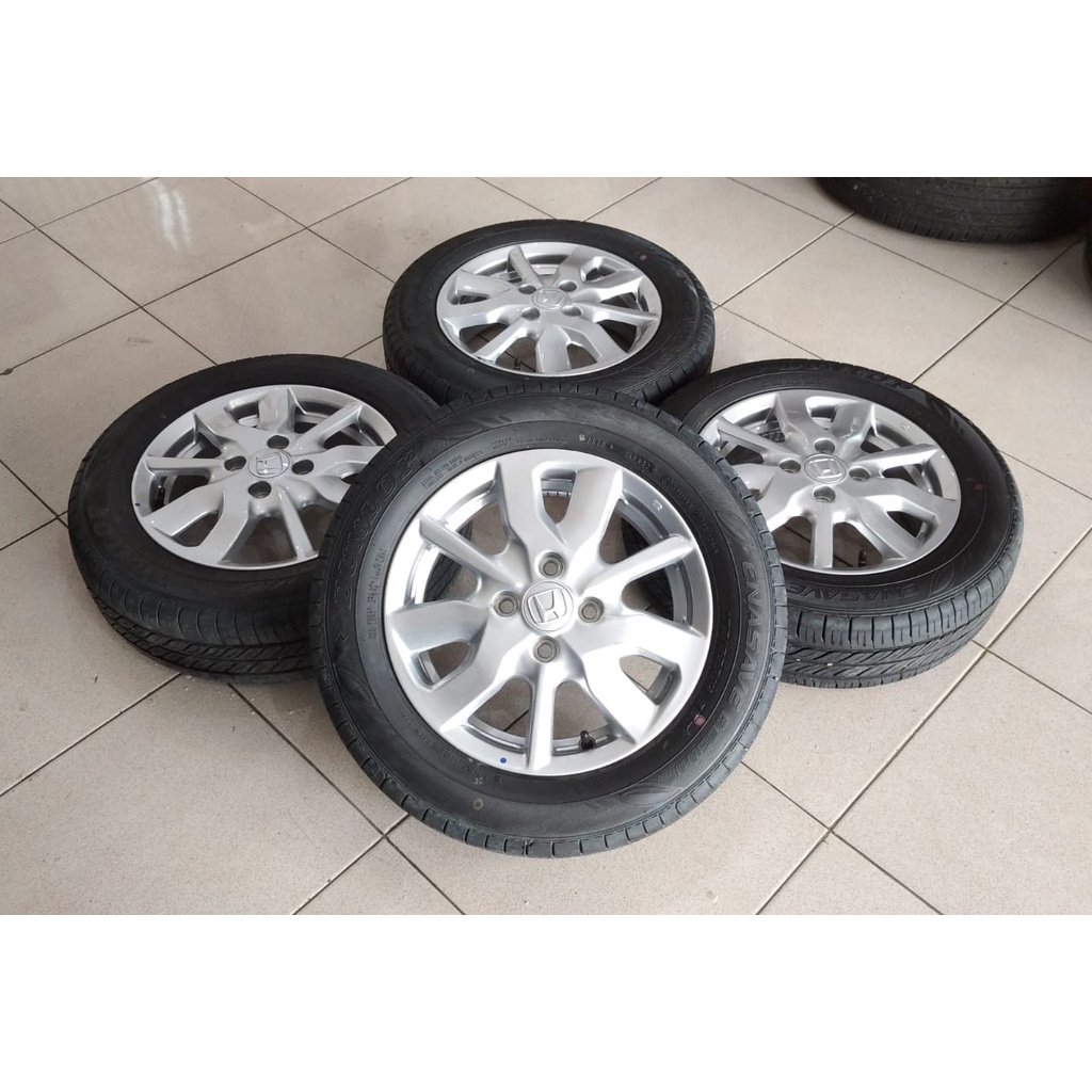Jual Velg Mobil Bekas Ori Copotan Oem NEW BRIO R14 Lebar 5 Pcd 4X100 Plush Ban DUNLOP 175 65 R14 ...