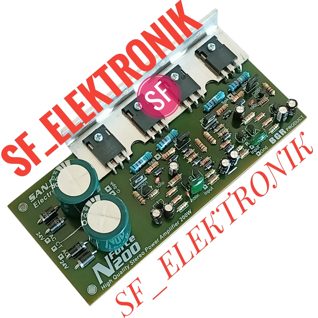 Jual Kit Power Amplifier N-Force 200Watt Stereo Plus Power Supply ...