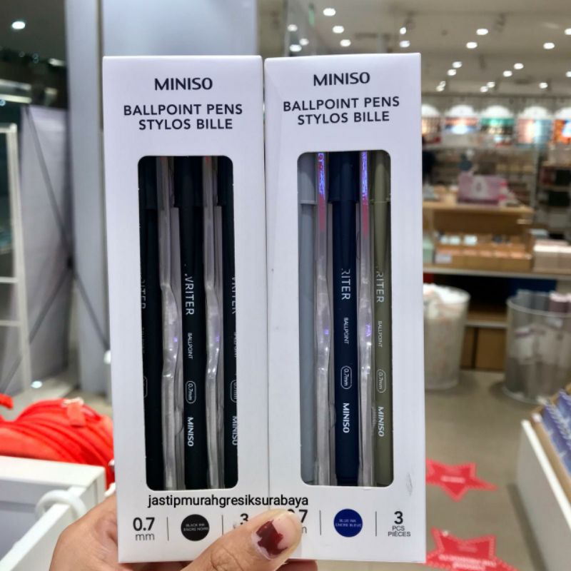 Jual BARREL BALLPOINT PEN MINISO | Shopee Indonesia
