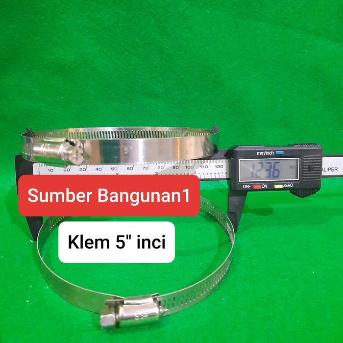 Jual klem besi bulat 5 inci klem penjepit besar 5" inch | Shopee Indonesia