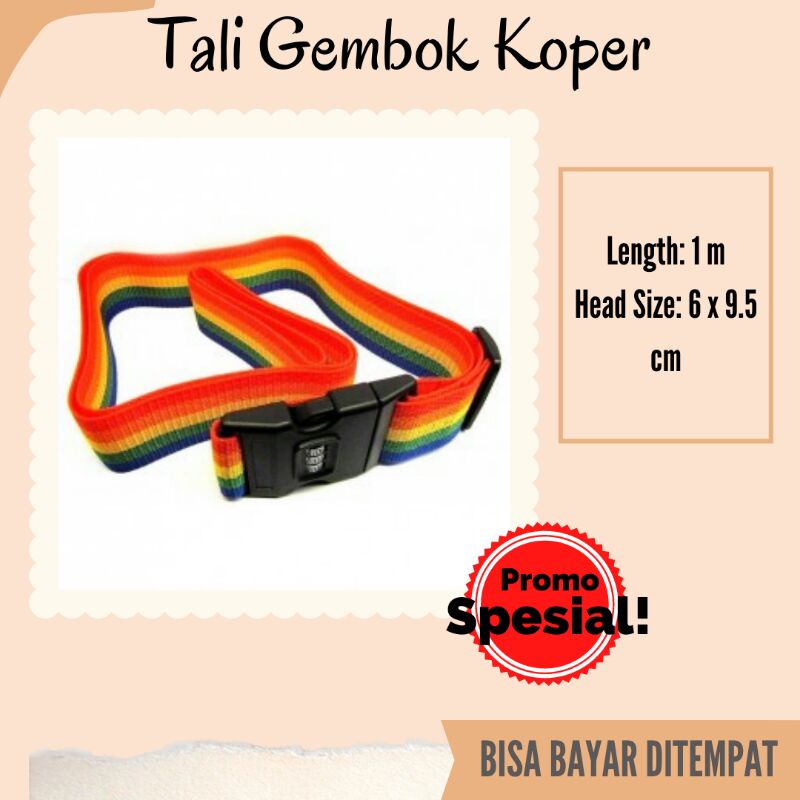 Jual Tali Koper Password untuk mengikat koper supaya tidak mudah di ...