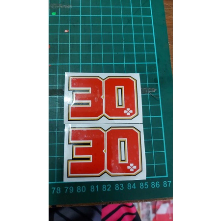 Jual Sticker Cutting Angka 30 v.1 isi 2 pcs | Shopee Indonesia