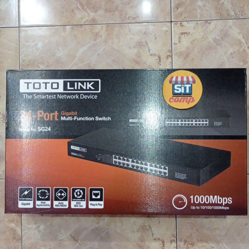 Jual TOTOLINK SG24 - 24 Port Gigabit 10/100/1000 mbps Unmanaged Switch ...