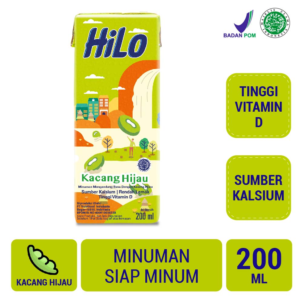 Jual HI-LO UHT KACANG HIJAU 200ML | Shopee Indonesia