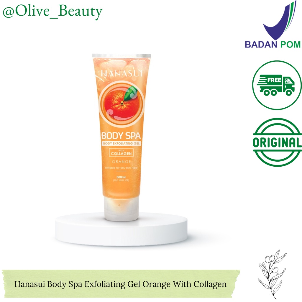 Jual Hanasui Body Spa Exfoliating Gel Orange With Collagen | Shopee ...