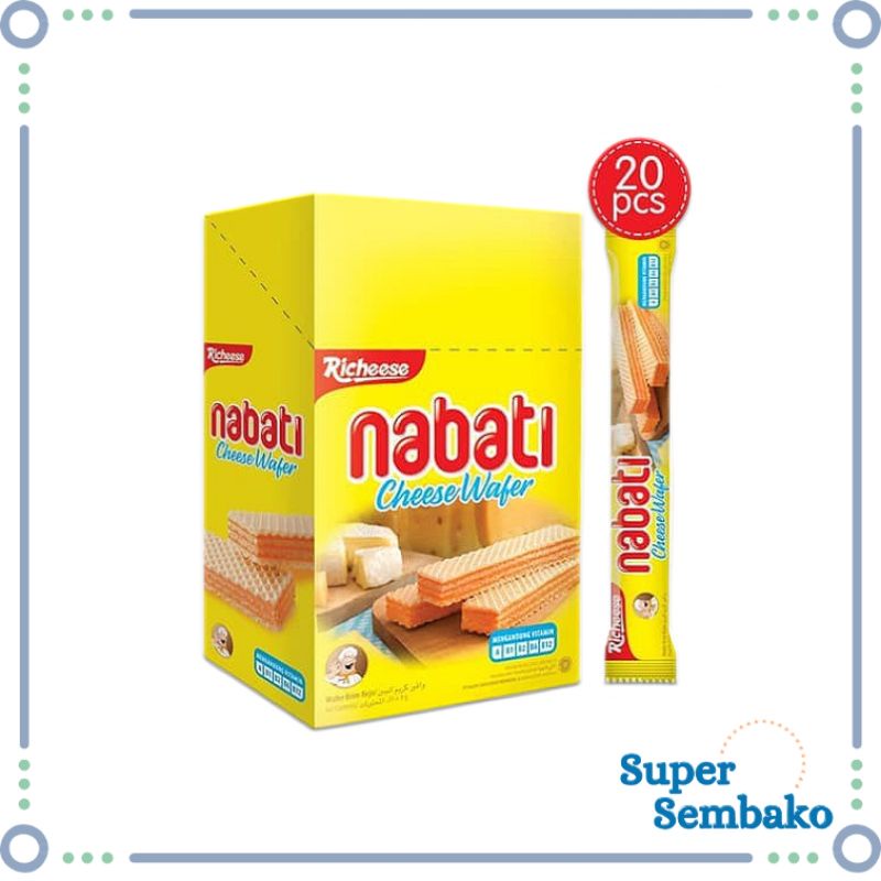 Jual SNACK MAKANAN RINGAN WAFER RICHEESE NABATI KEJU / NABATI WAFER 7g ...