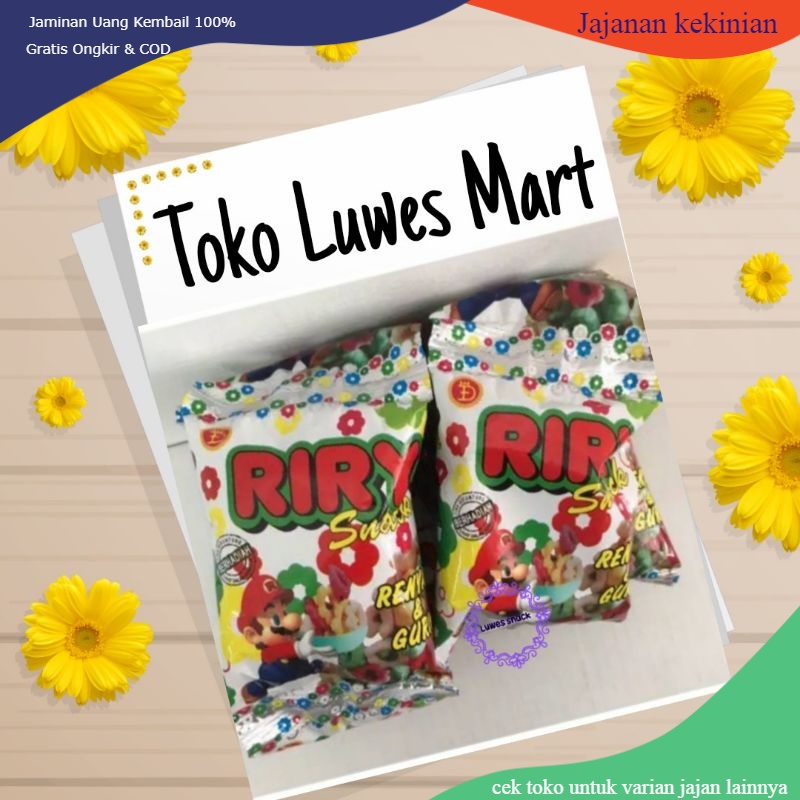 Jual Riry snack isi 10pcs-snack jadul-jajanan anak kekinian-jajanan ...