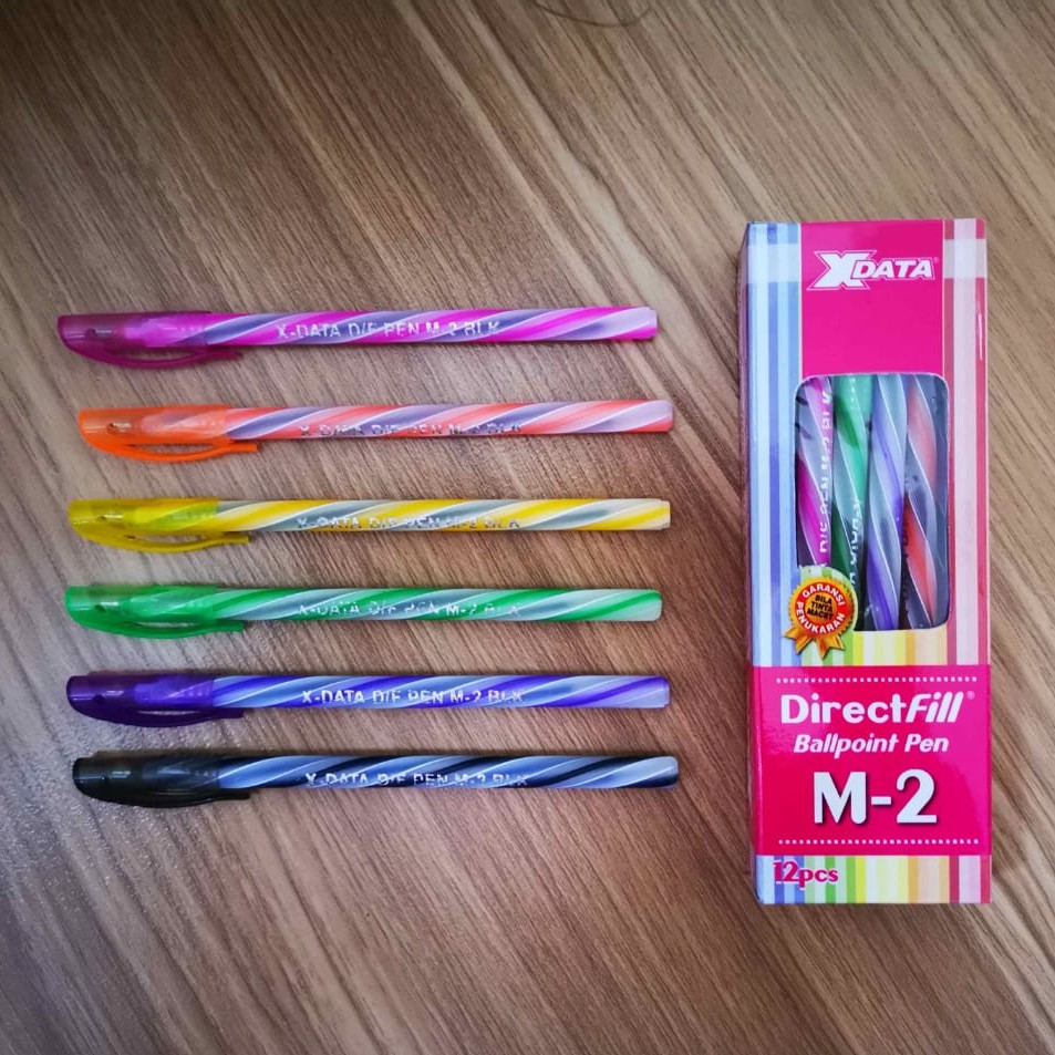 Jual PULPEN / PEN / BOLPOIN LILIN / ULIR M2 XDATA ( PER LUSIN ) | Shopee Indonesia
