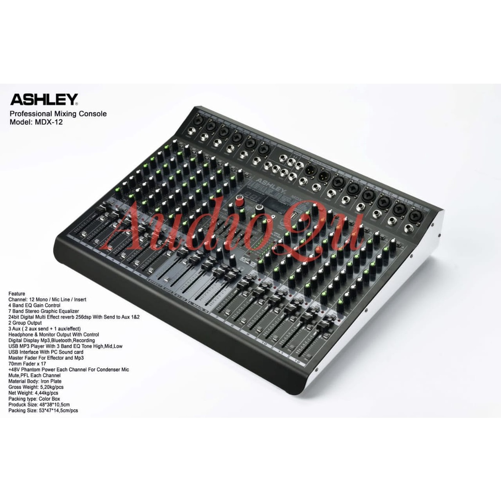 Jual NEW MODEL Mixer Ashley MDX12 / MDX 12 Original 12 Channel | Shopee ...