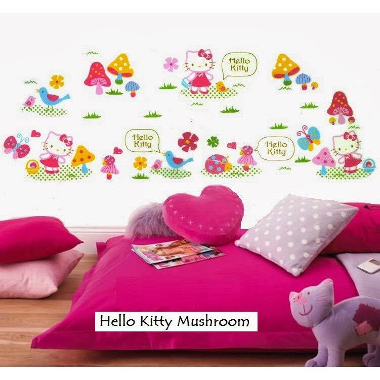 Jual GM - STIKER DINDING HELLO KITTY STIKER HELLO KITTY WALLSTICKER ...