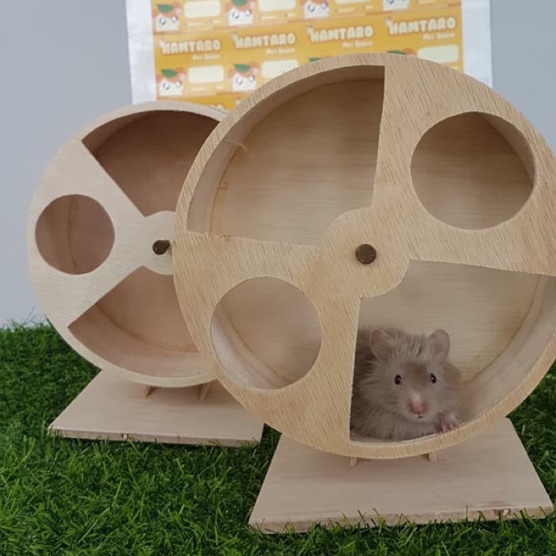 Jual JOGGING WHEEL KAYU HAMSTER || KINCIR KAYU HAMSTER || KINCIR KAYU ...