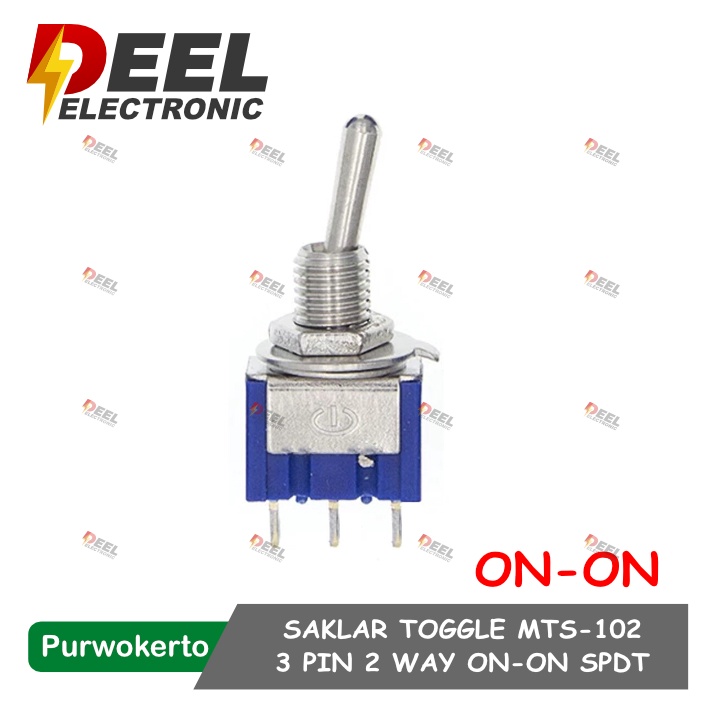 Jual SAKLAR TOGGLE MTS-102 3 PIN 2 WAY ON-ON SPDT TOGGLE SWITCH MTS102 ...