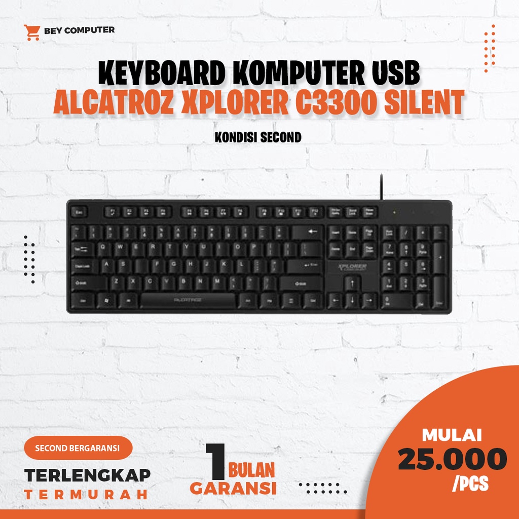 Jual KEYBOARD ALCATROZ XPLORER C3300 SILENT BEKAS BERGARANSI | Shopee ...