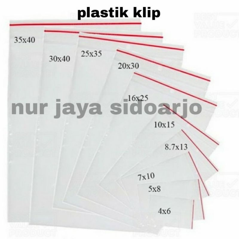 Jual [100pcs] plastik klip berbagai ukuran | Shopee Indonesia