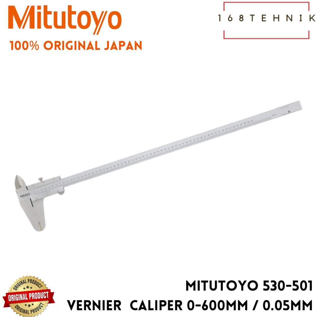 Jual Mitutoyo 530-501 VERNIER CALIPER 0-600MM / 24" / 0.05 MM / SIGMAT 24INCH | Shopee Indonesia
