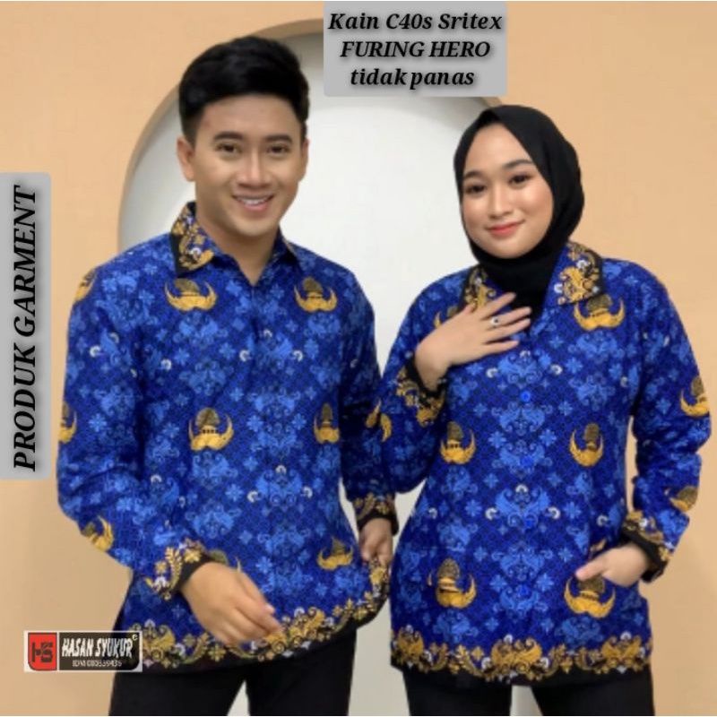 Jual SERAGAM KORPRI KRAH HITAM LAPIS FURING TERBARU 2025 | Shopee Indonesia