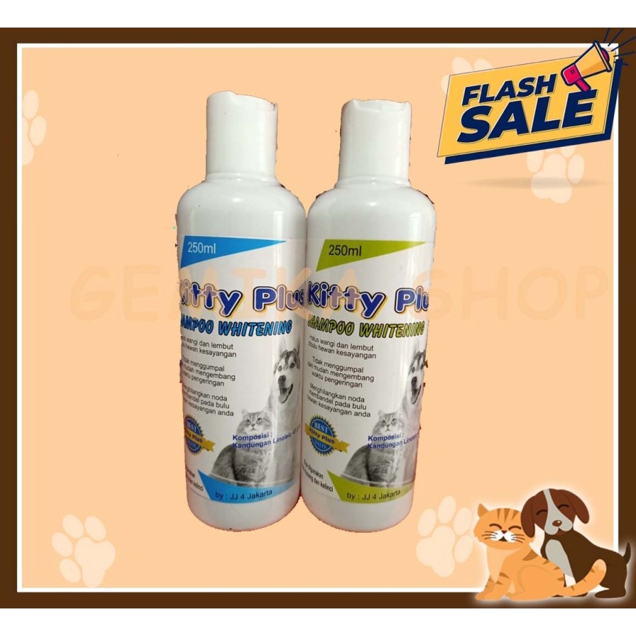 Jual SHAMPOO KITTY PLUS WHITENING 250ML - SHAMPOO ANJING & KUCING ...