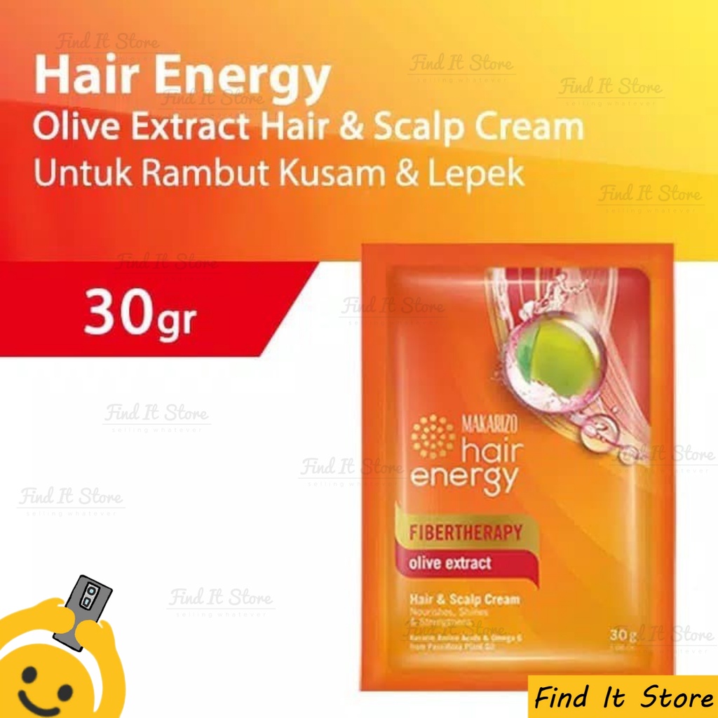 Jual Makarizo Hair Energy Hair & Scalp Creambath Fibertherapy 30gr ...