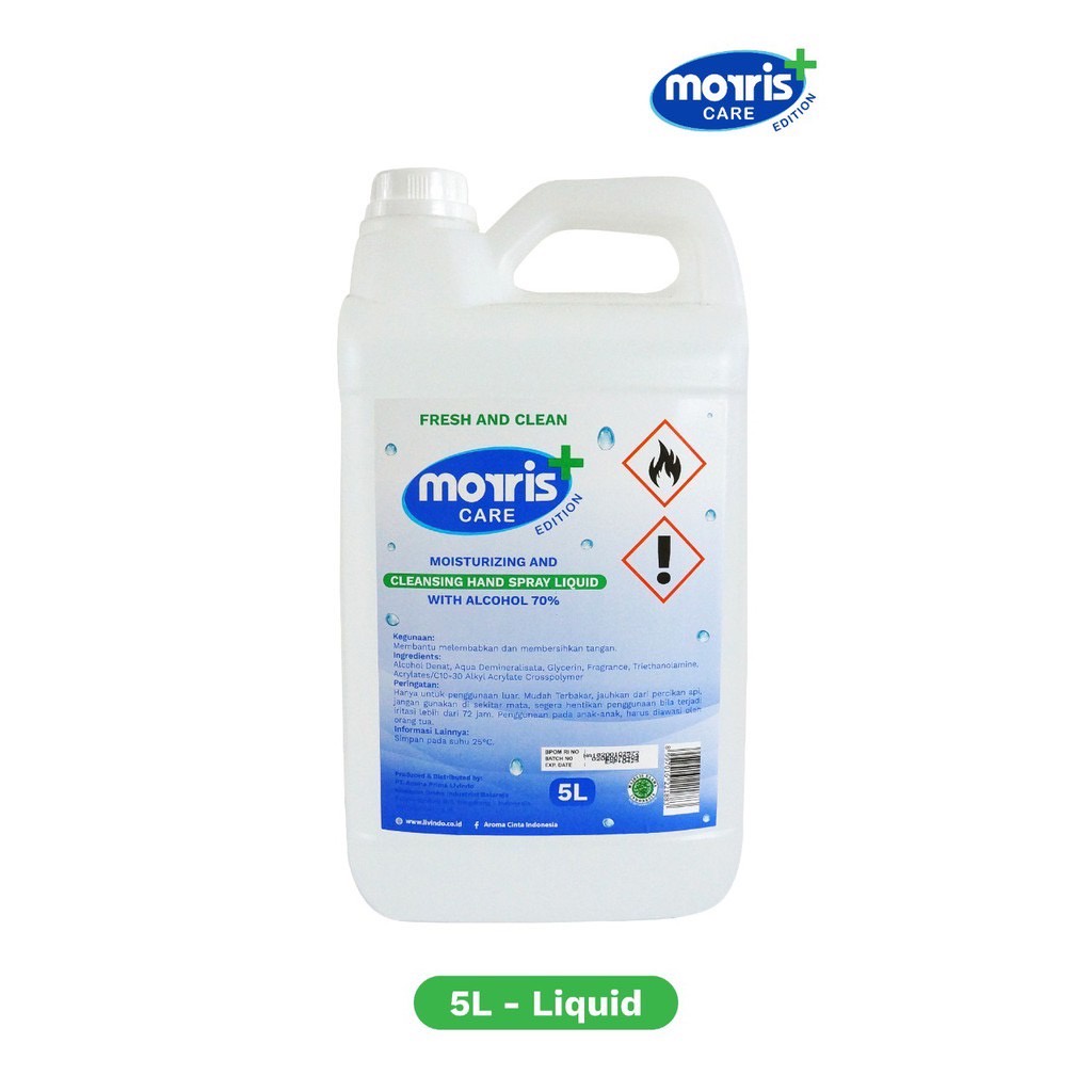 Jual Morris Care Hand Sanitizer Moisturizing Cleansing Liquid / Cair ...