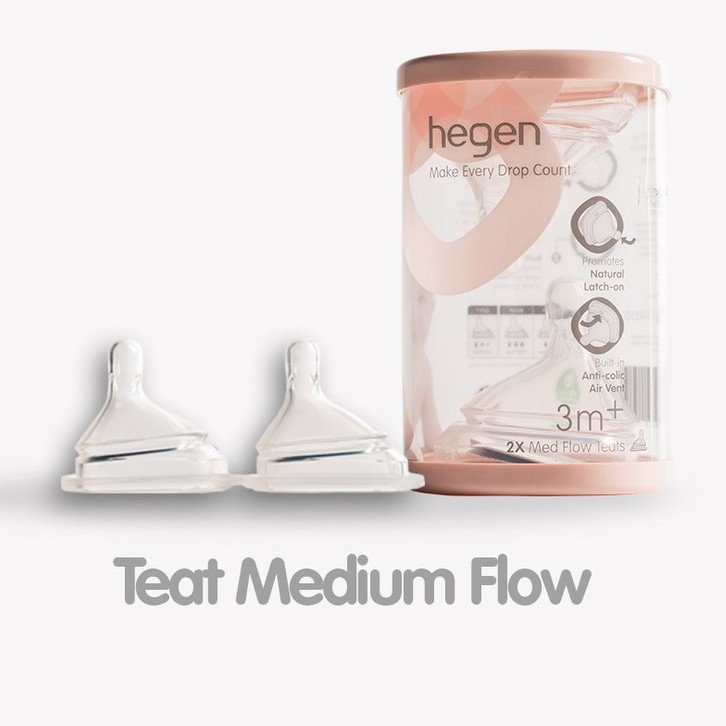 Jual Hegen Teat Medium Flow 2pcs nipple medium | Shopee Indonesia
