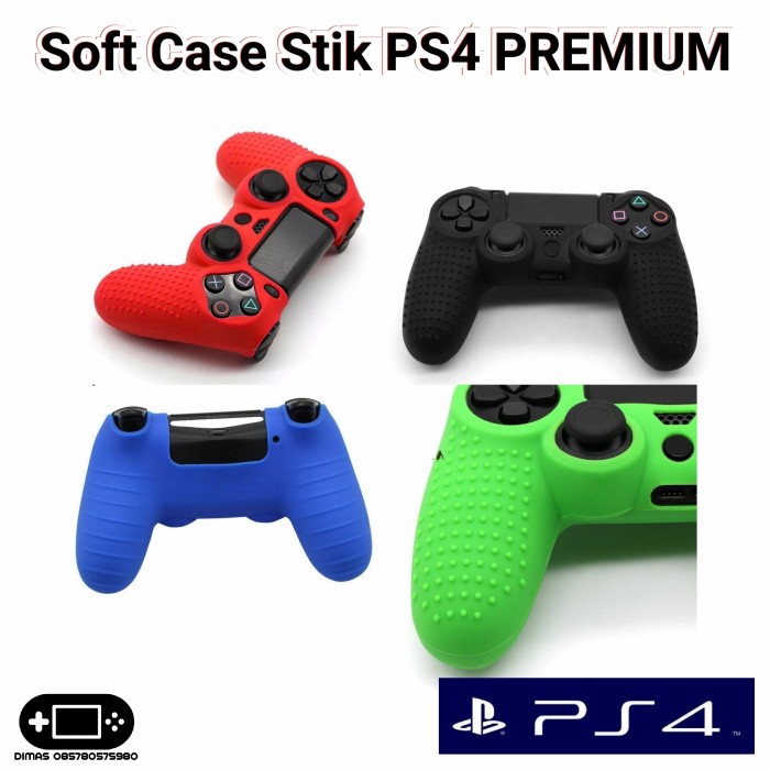 Jual Silikon Case Stik PS4 Silicon Controller PS4 Fat Pro Slim Motif ...