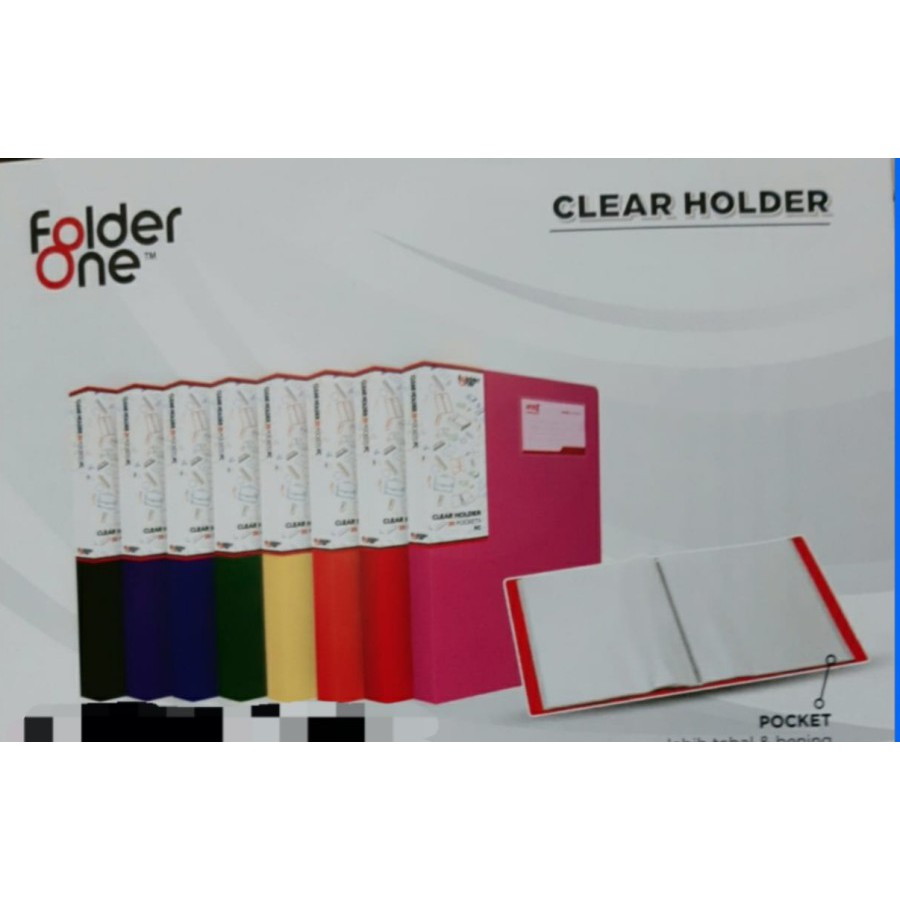 Jual CLEAR HOLDER / DISPLAY BOOK FOLDER ONE CH-20 ISI 20 LEMBAR ...