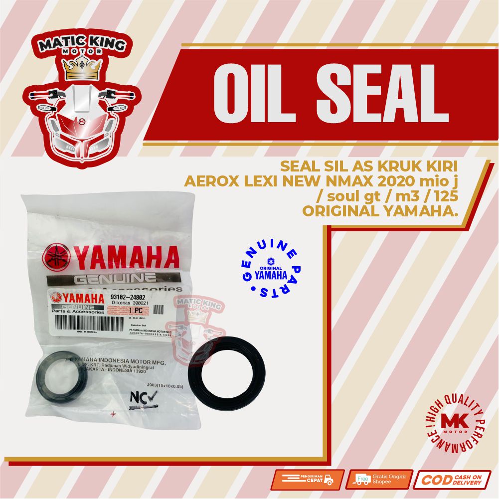 Jual SEAL SIL KRUK AS KIRI AEROX LEXI NEW NMAX 2020 mio j / soul gt / m3 / 125 ORIGINAL YAMAHA ...
