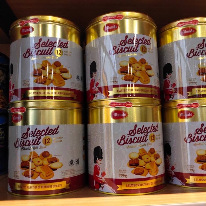Jual MONDE SELECTION BISCUIT 800GRAM KALENG | Shopee Indonesia