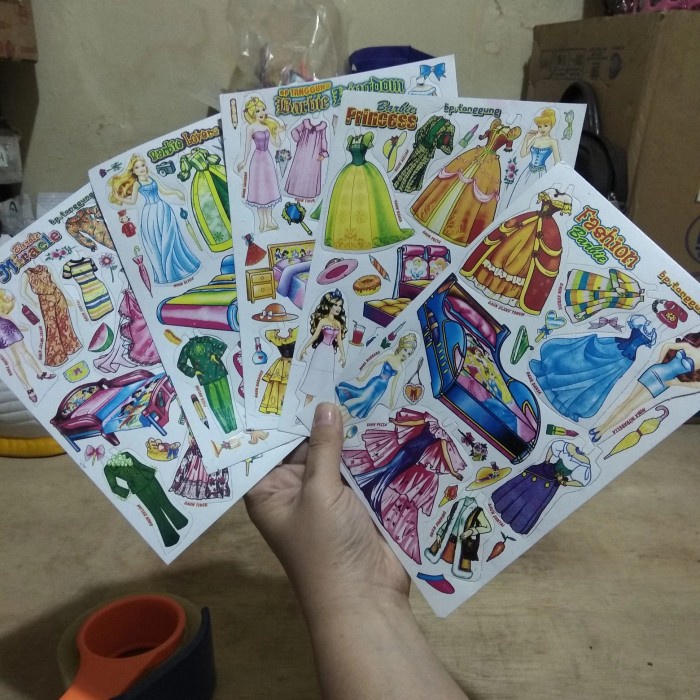 Jual PEREMPUAN-ANAK-DOLLS-BABY- 1 LEMBAR BONGKAR PASANG BONEKA KERTAS ...