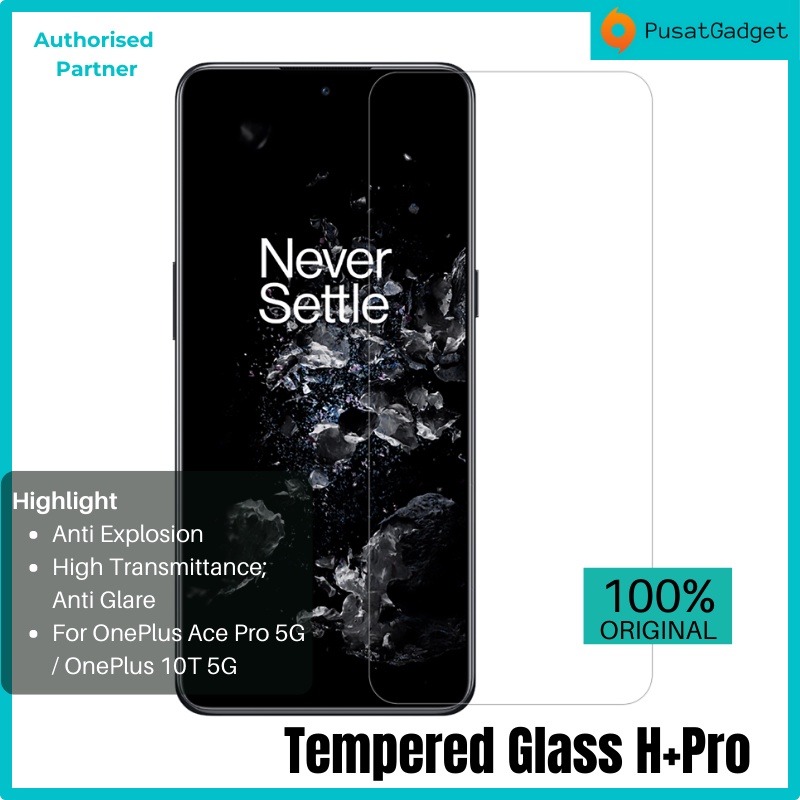 Jual Tempered Glass OnePlus 10T / Ace Pro (5G) NILLKIN H+Pro Screen ...