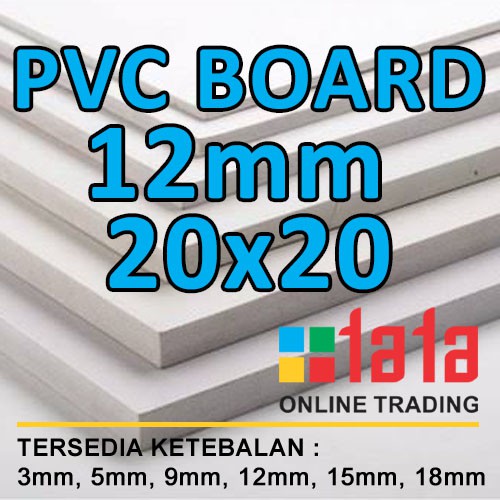 Jual PVC Foam Board Papan Potongan Tebal 12mm Ukuran (20x20)cm Per-pcs ...