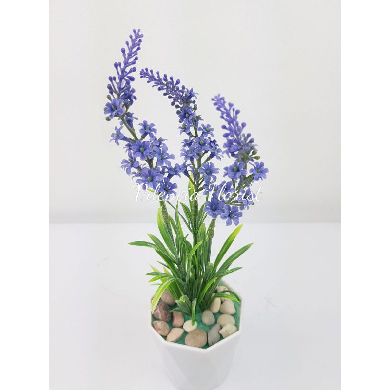Jual TANAMAN BUNGA LAVENDER HIAS PLASTIK PALSU RANGKAI IMITASI ...