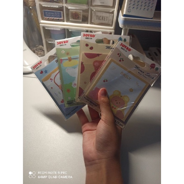 Jual sticky note joyko catatan kecil aesthetic lucu sekolah notepad ...