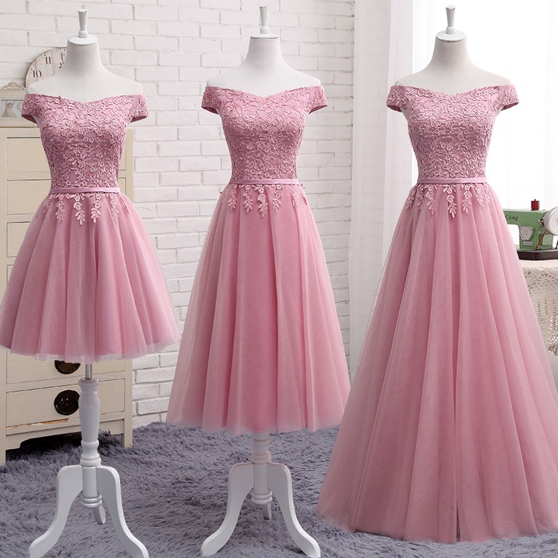Jual Gaun Pesta 1910014 Pink Sabrina Party Dress Gown | Shopee Indonesia