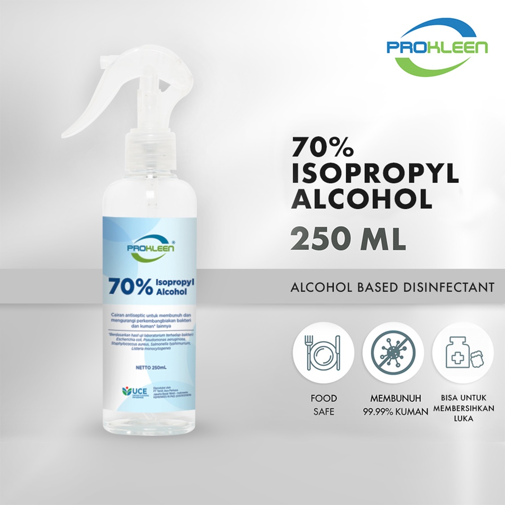 Jual PROKLEEN 70% Isopropyl Alkohol Antiseptik Sanitizer Disinfectant ...