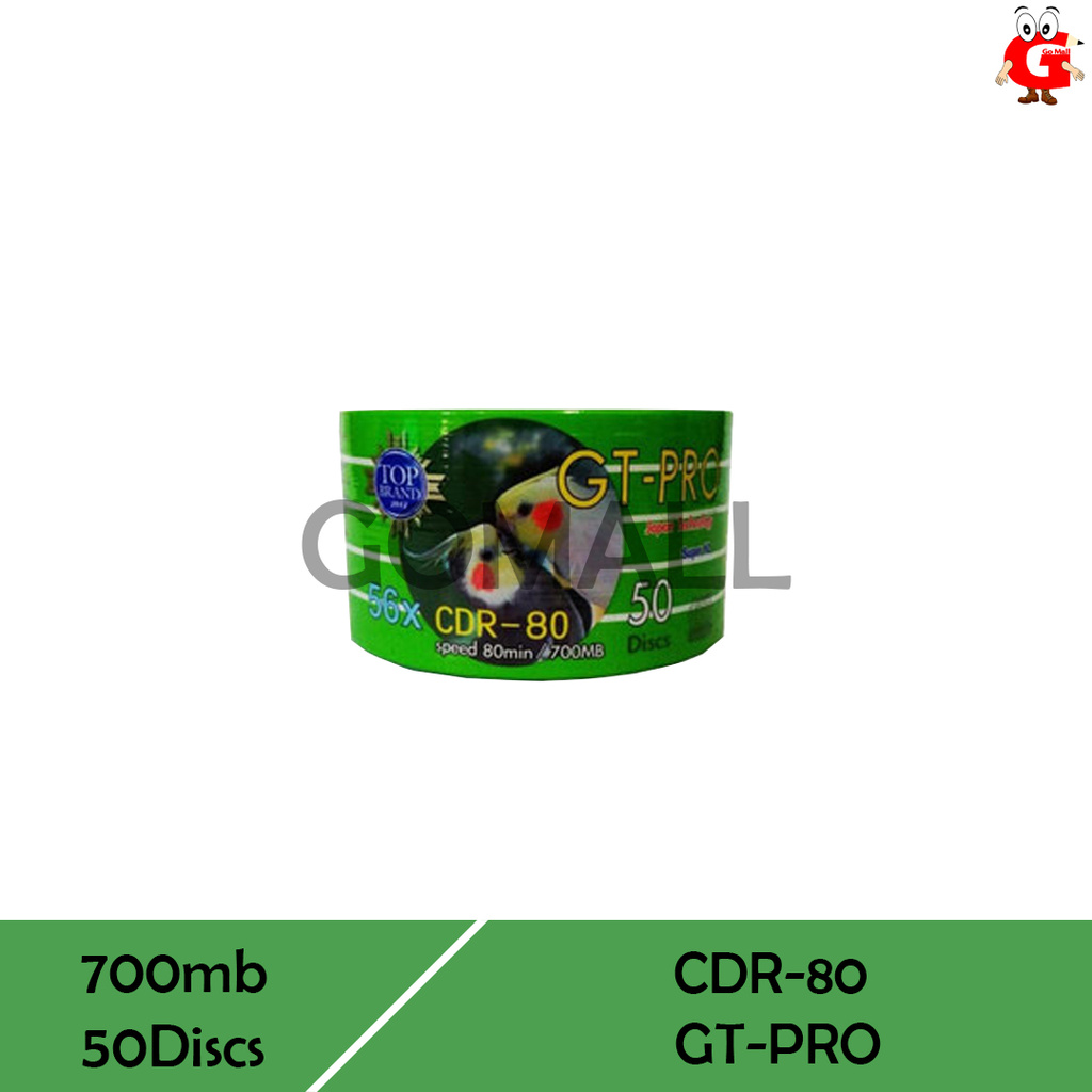 Jual CD Kosong CDR GT-Pro 56x 700mb 50Discs | Shopee Indonesia