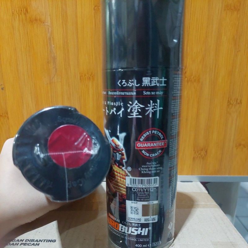 Jual Pilok Pilox Cat Samurai Candy Red Y112 Candy Merah 400ml Cat Semprot Samurai Paint ...