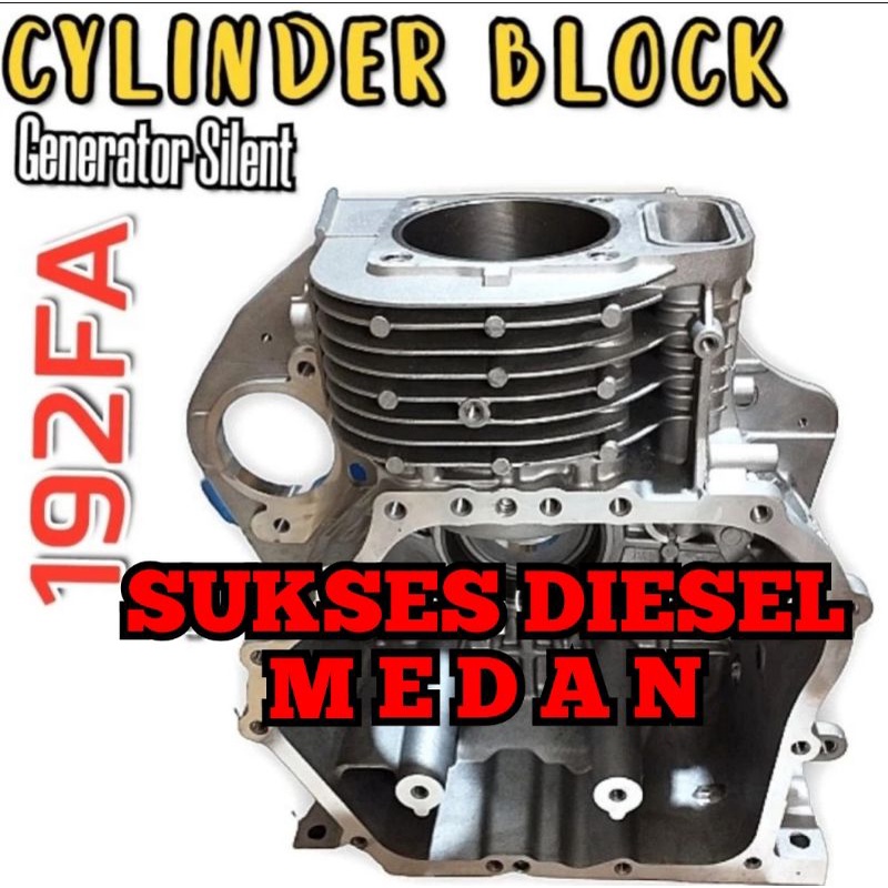 Jual 192F 192FA Cylinder Block Blok Boring Mesin Diesel Genset Silent Solar Kipor Kama Krisbow ...