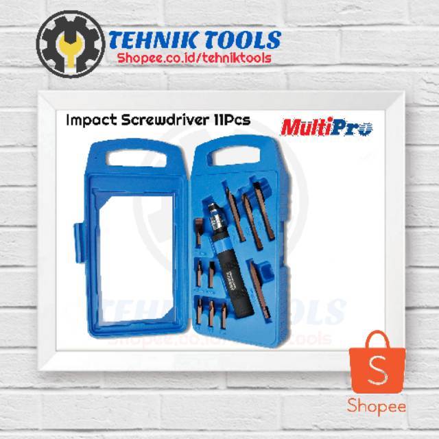 Jual Obeng Ketok Obeng Impact Driver Set 11 Pcs Set Multipro Obeng ...