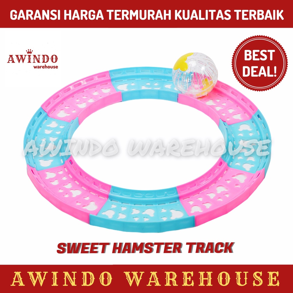 Jual SWEET HAMSTER BALL TRACK MAINAN AKSESORIS TRACK HAMSTER SET BULAT ...