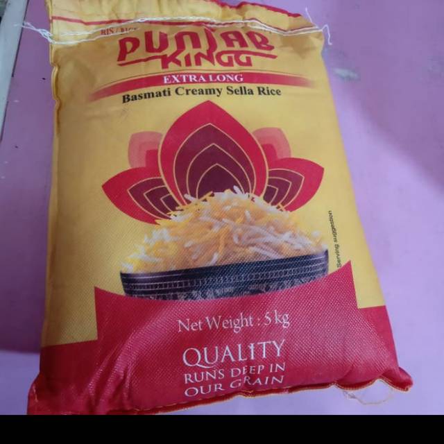 Jual Punjab king extra long(basmati creamy sella rice) | Shopee Indonesia