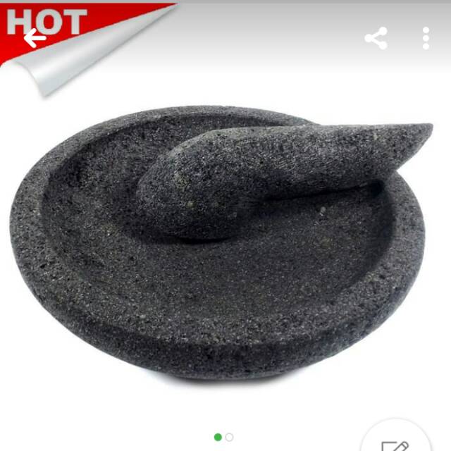 Jual cobek + ulek asli dari batu merapi /batu candi | Shopee Indonesia