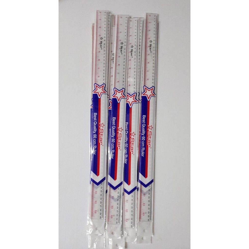 Jual PENGGARIS STAR 60cm | PENGGARIS PLASTIK | STATIONERY | Shopee ...