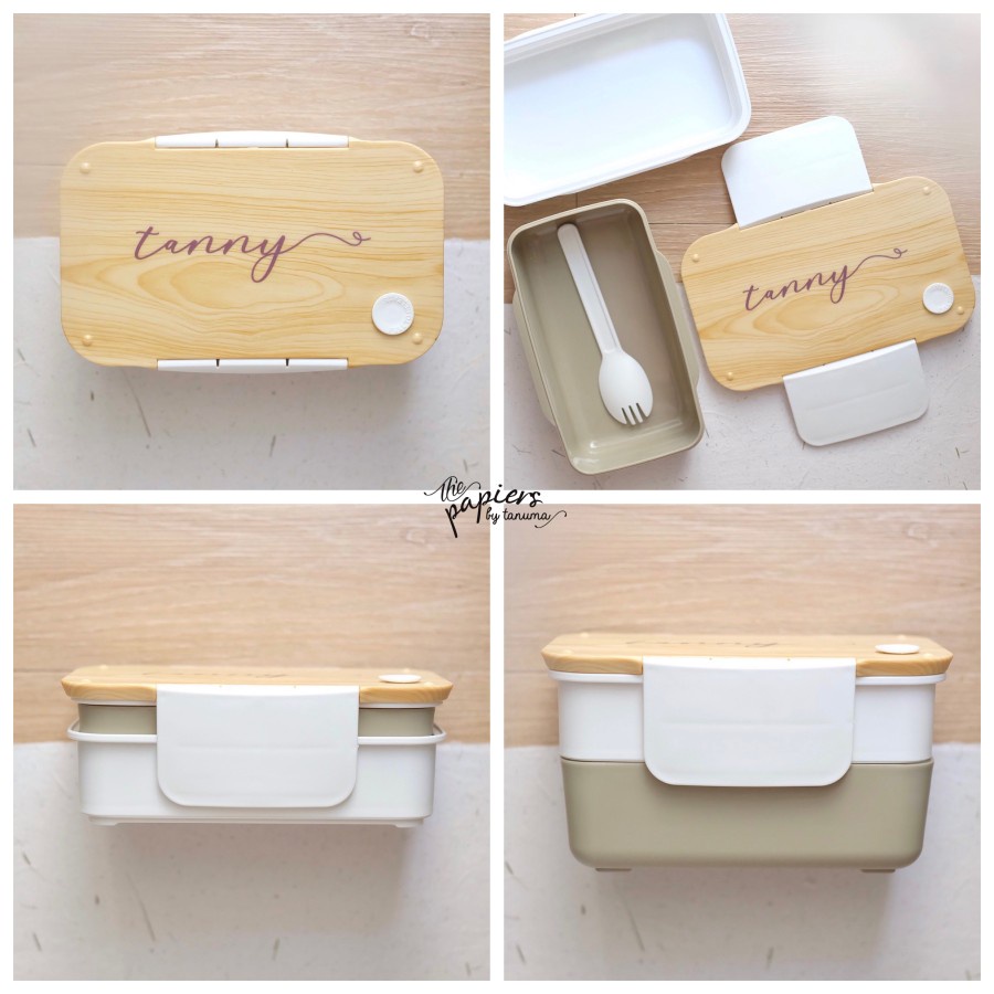 Jual Custom Lunch Box/ Kotak Makan Nama/ Bekal Sekolah/ Custom Kotak ...