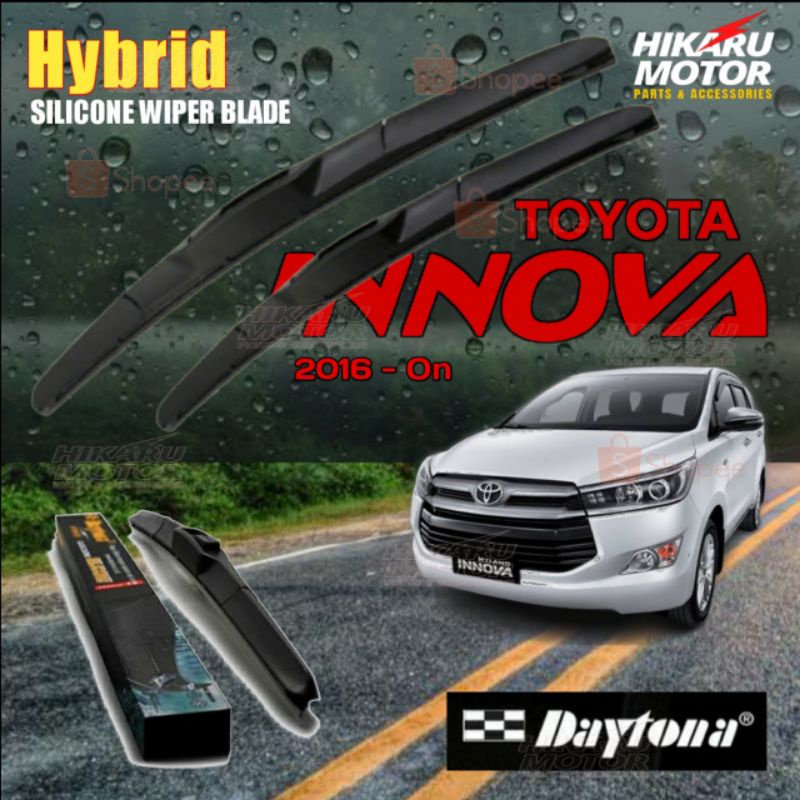 Jual Wiper Depan Mobil Toyota INNOVA REBORN 2016 2017 2018 2019 2020 2021-Up Silicone Hybrid ...