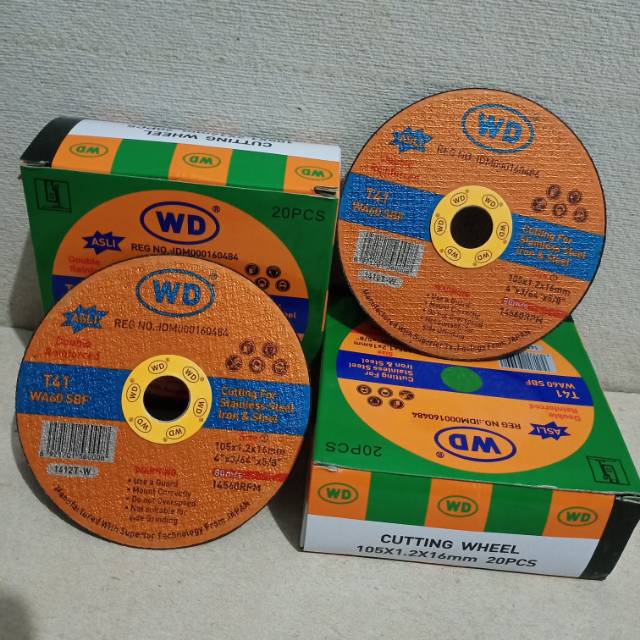 Jual Batu Kating WD Untuk Potong Besi Dan Stainlesss Cutting tipis WD 4 ...