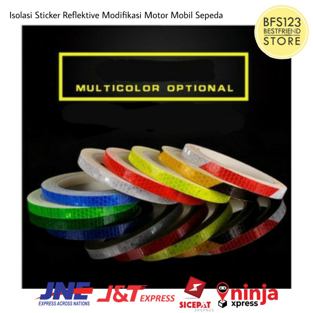 Jual Isolasi Sticker Reflektive Modifikasi Motor Mobil Sepeda | Shopee ...