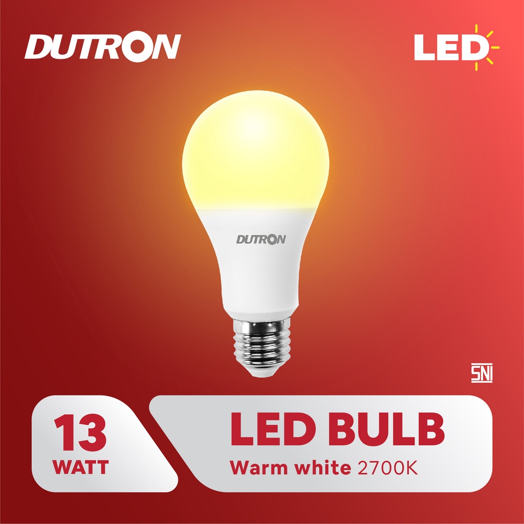 Jual DUTRON Lampu LED Bulb 13 Watt 2700K Warm White | Shopee Indonesia